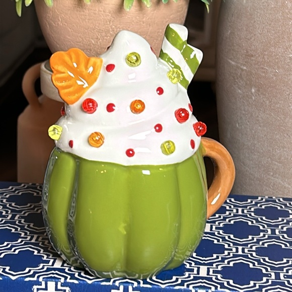 Accents | New Lighted Fall Harvest Ceramic Pumpkin Spice Latte Coffee ...